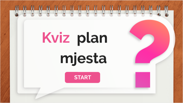Kviz- plan mjesta