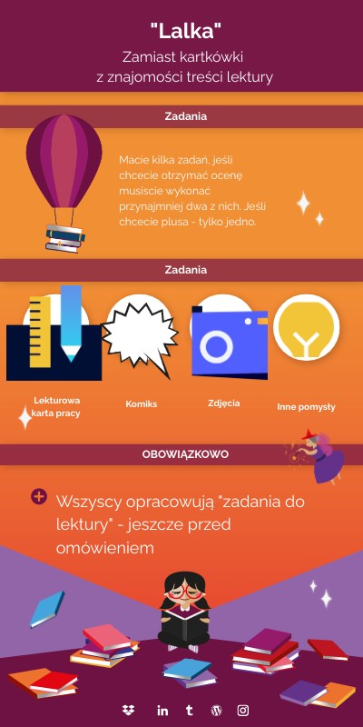 Lalka - zadania do lektury | Genially