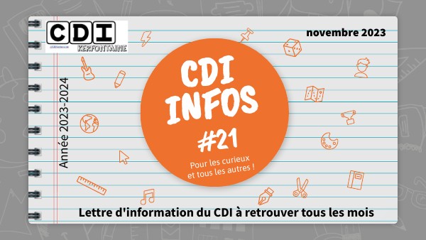 CDI INFOS Novembre 2023 | Genially