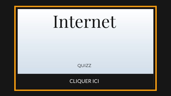 Quizz Internet