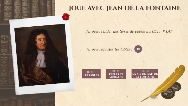 Joue avec La Fontaine | Genially