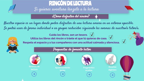 RINCÓN DE LECTURA | Genially