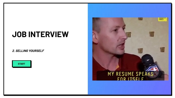 REDA JOB INTERVIEW 2: selling yoursel | Genially