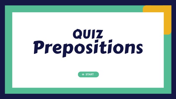 Preposition quiz