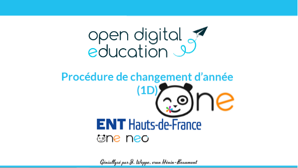 ENT ONE changement d'année | Genially