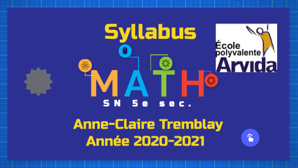 Syllabus math SN 5e sec. 2020-2021 réutilisablecopie réutilisable ...