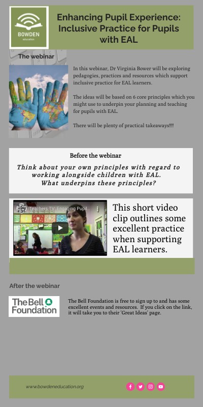 Enhancing Pupil Experience: Inclusive Practice for Pupils with EAL ...