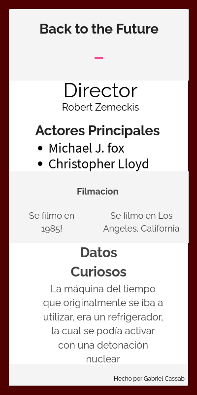 Infografia Back to the Future