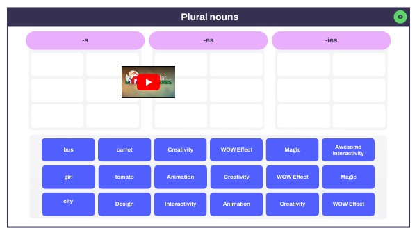 Plural nouns | Genially