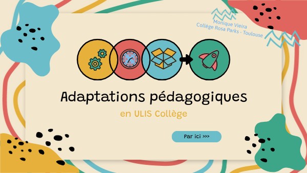 Adaptations péda | Genially