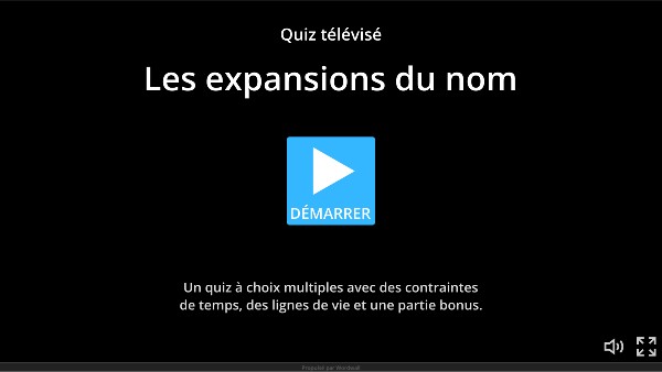 Les expansions du nom | Genially