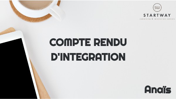 Compte rendu d'intégration | Genially