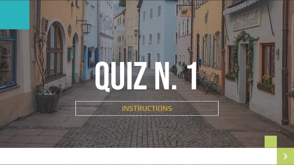 QUIZ N. 1 - B1 LEVEL COURSE | Genially