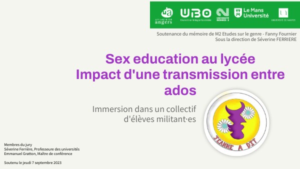 SOUTENANCE Jeanne a dit