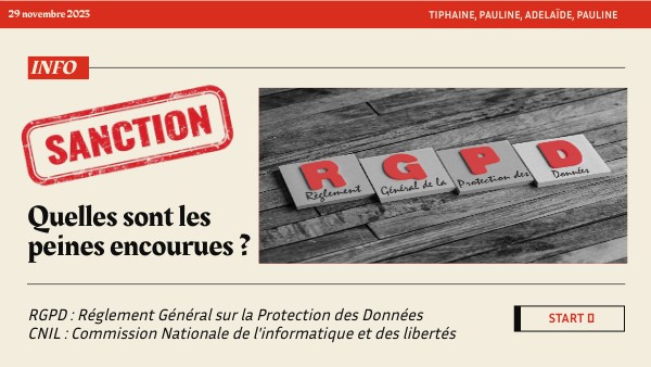 RGPD - Les Sanctions