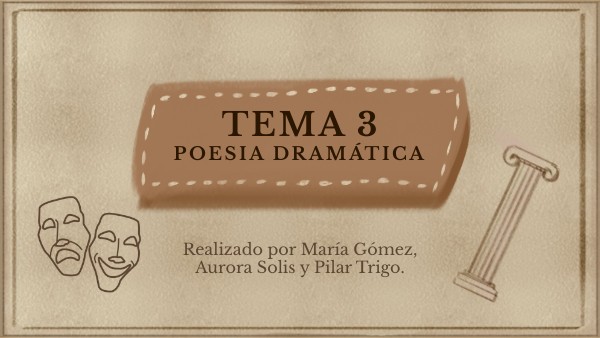 POESÍA DRAMÁTICA GRIEGA | Genially