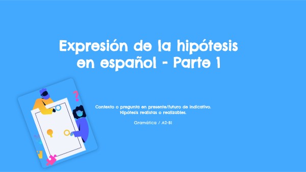Expresión de la hipótesis parte 1 | Genially