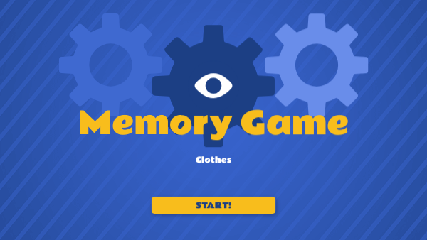 Clothes memory game | Genially