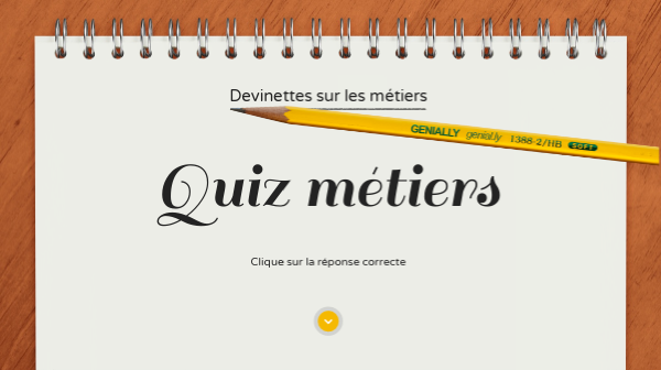 Devinettes métiers | Genially