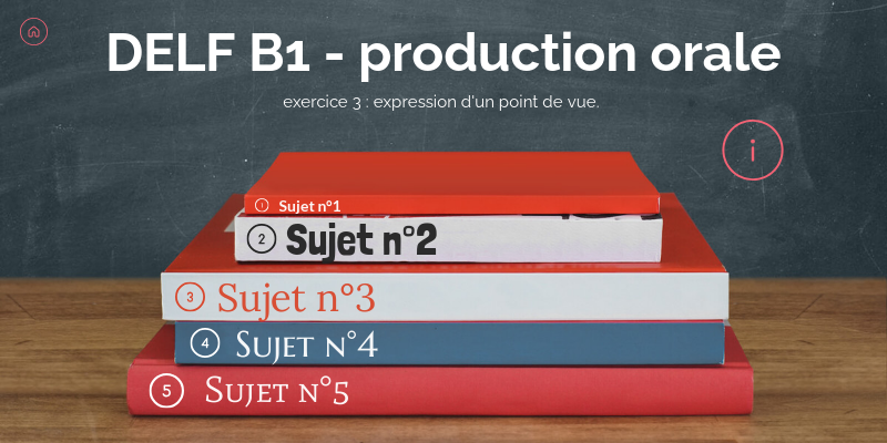 DELF B1 - Ex.3 - Expression de l'opinion | Genially