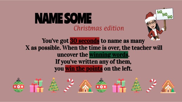Name some - Xmas | Genially