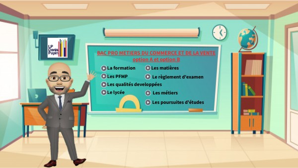 Présentation BAC PRO MCV | Genially