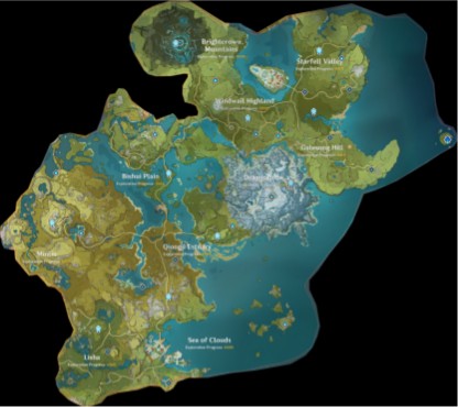 Teyvat map