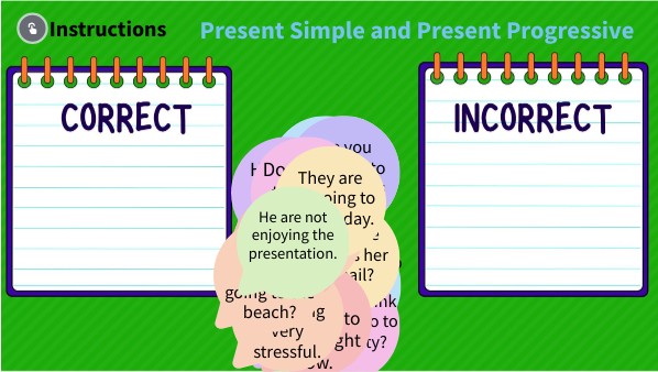 Simple Present +Present Progressive | Genially