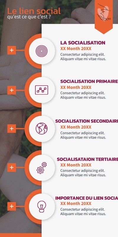 INFOGRAPHIC lien social | Genially