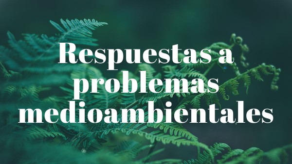 Respuestas a problemas medioambientales