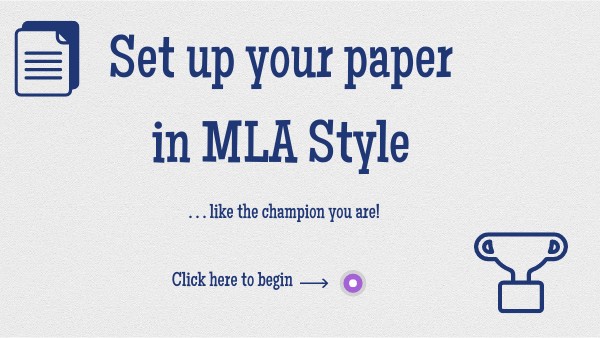 Set Up a Google Doc in MLA Style