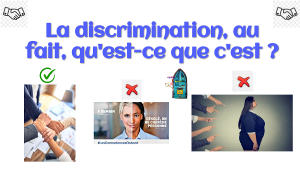 La discrimination, au fait, qu'est-ce que c'est ? | Genially