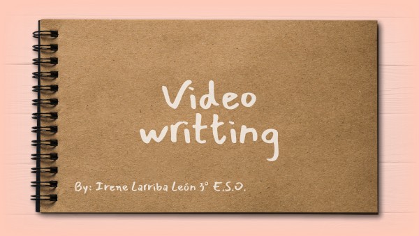 Video writting | Genially