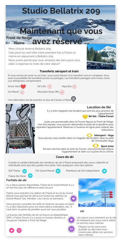 Post-Booking Info ski - French Version