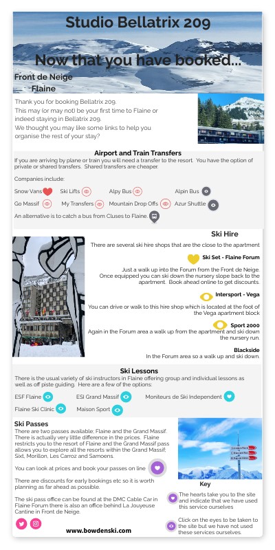 Post Booking Info ski