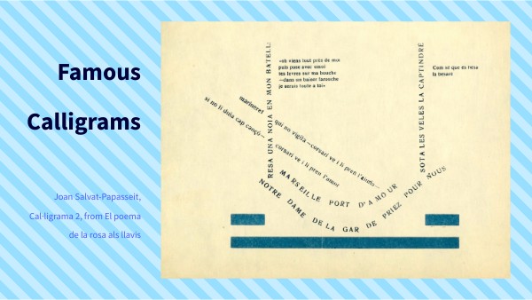 Famous Calligrams | Genially