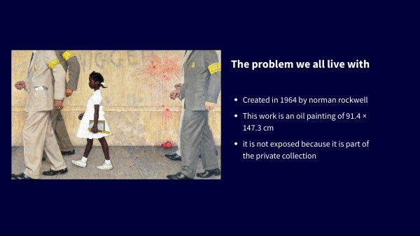 The problem we all live with by Norman Rockwell Vincent Busnel-lizé ...