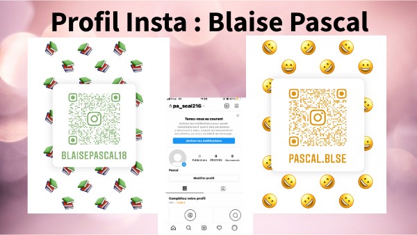 profil insta Blaise Pascal