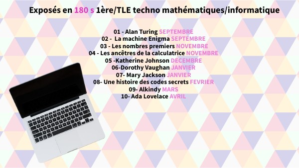 exposés en 180 s 1/Tle techno