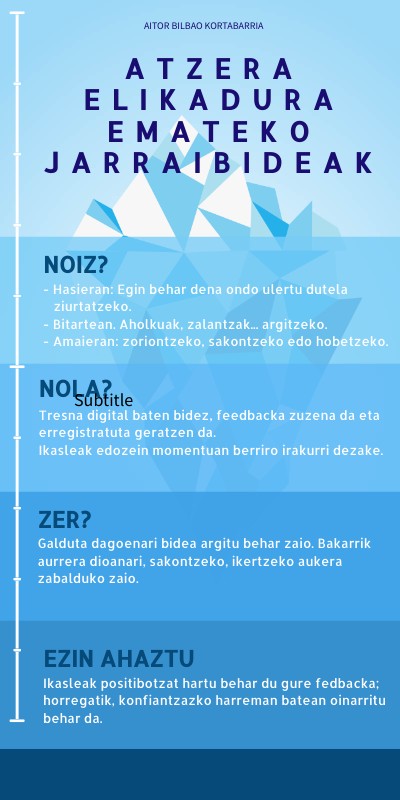 Atzera elikadura emateko jarraibidealk