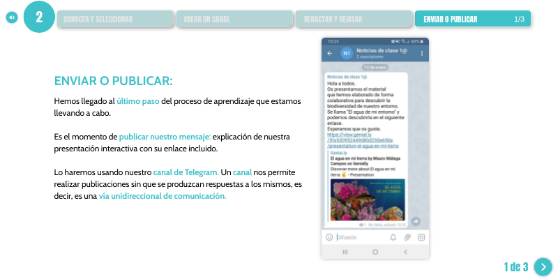 Aprendo a 2.14 Publicar en redes Enviar o publicar | Genially