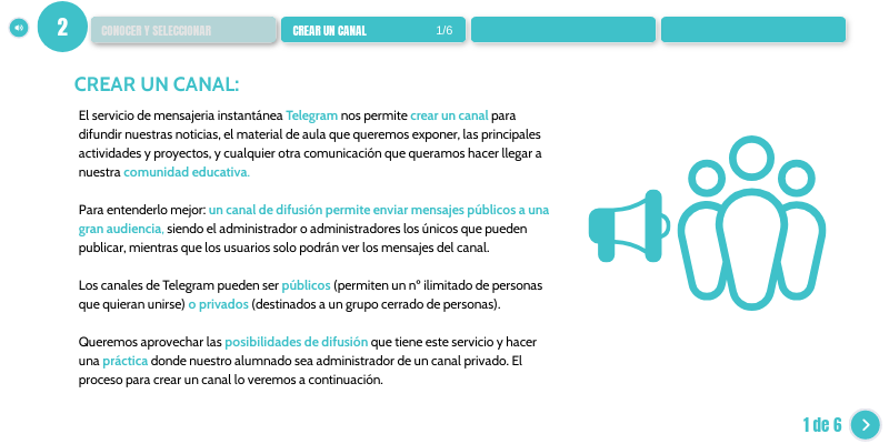 Aprendo a 2.12 Publicar en redes Crear un canal