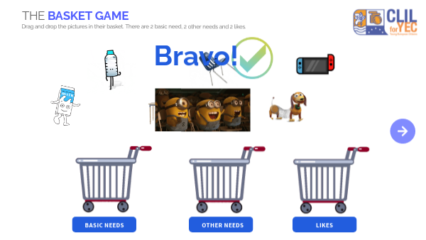 DRAG AND DROP_THE BASKET GAME | Genially