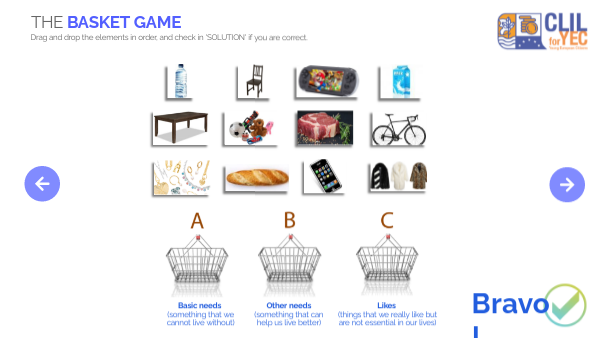 DRAG AND DROP_THE BASKET GAME_COMPLETO | Genially