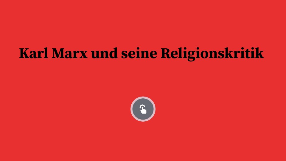 Karl Marx und Religionskritik