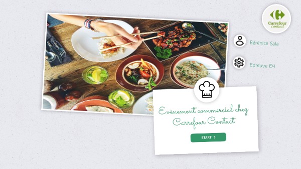 Présentation fiche E4 événement commercial | Genially