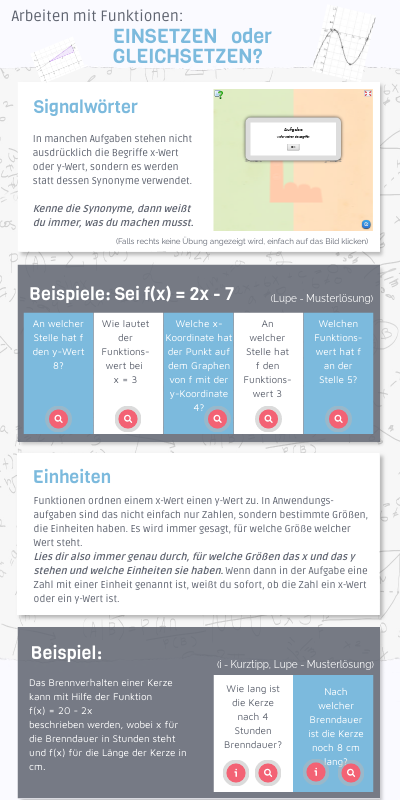 Einsetzen oder Gleichsetzen?