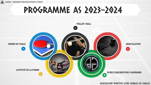 PROGRAMME AS 2023/2024 | Genially