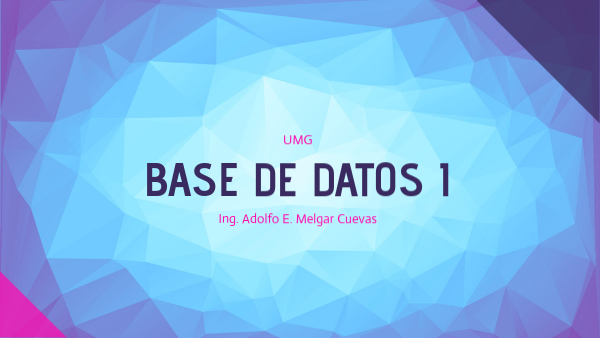 BDD1_Clase1 | Genially