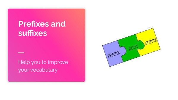 Prefixes and suffixes | Genially
